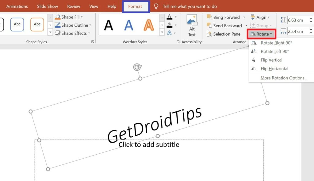 How To Rotate Text In Microsoft PowerPoint Guide 