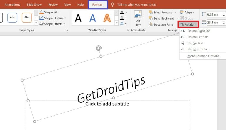 How To Rotate Text In Microsoft Powerpoint Guide