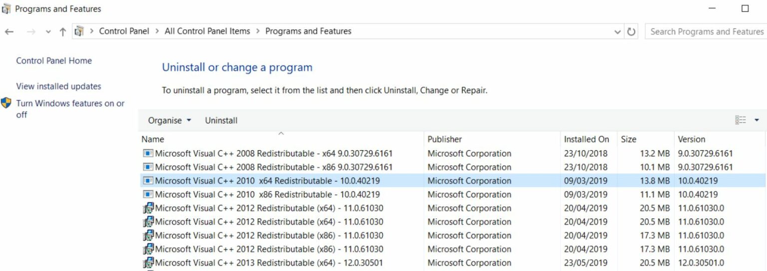 Fix: msvcr110.dll is Missing on Windows 10