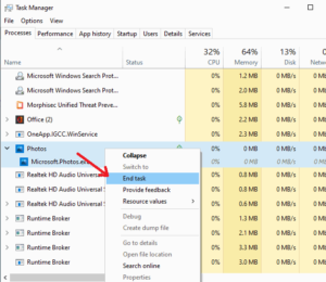 How to Fix Microsoft.Photos.exe High Memory Usage