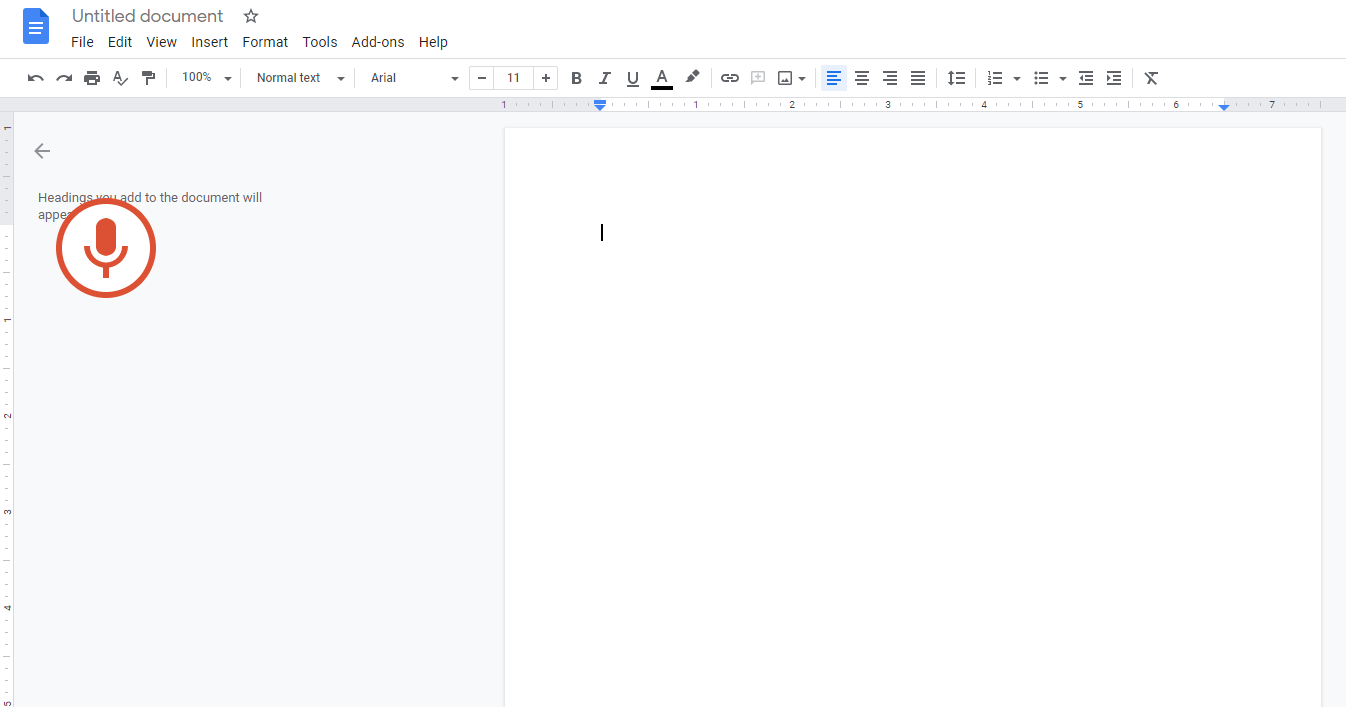 How To Type With Your Voice In Google Docs?