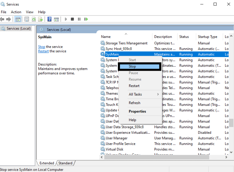 What Is Superfetch (SysMain) on Windows 10 and How to Disable It?