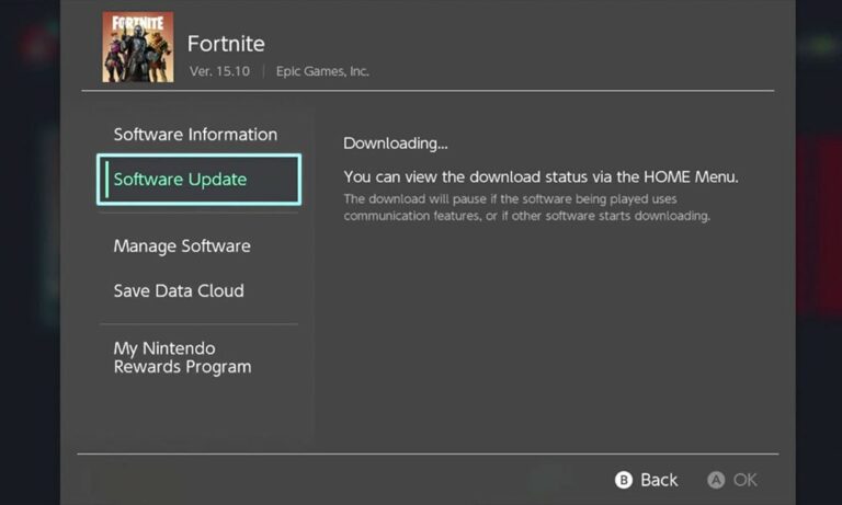How to Update Fortnite on Nintendo Switch