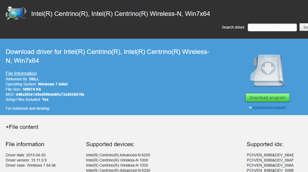 Download and Install Intel Centrino Advanced-N 6205 Driver