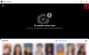 Fix: Snap Camera No Available Camera Input