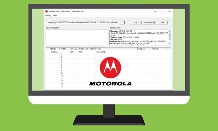 Download Motorola RSD Lite V6.2.4 Flash Tool for Windows PC