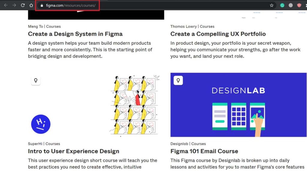 List of Figma Courses and Resources for Beginners