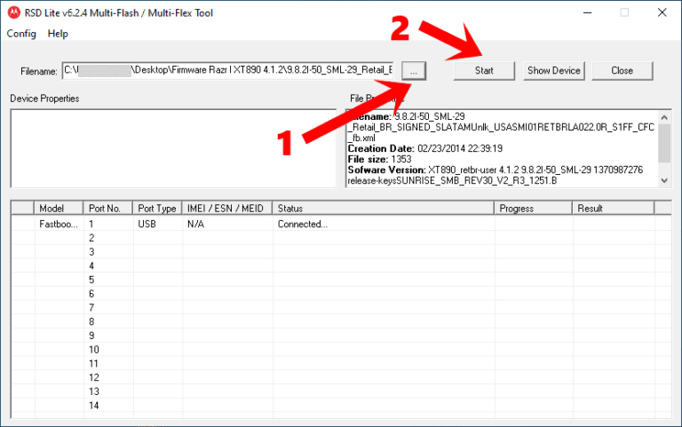 Download Motorola RSD Lite V6.2.4 Flash Tool for Windows PC