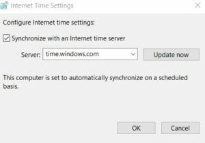 Fix: Time synchronization failed with time.windows.com