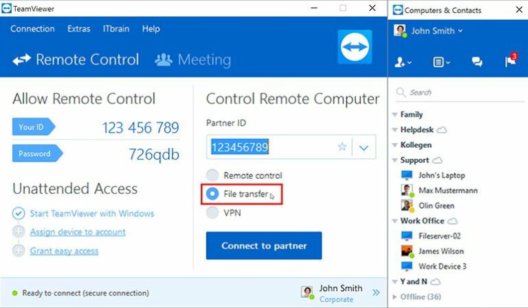 How To Transfer Files at Warp Speed Using TeamViewer 12/13 File Transfer