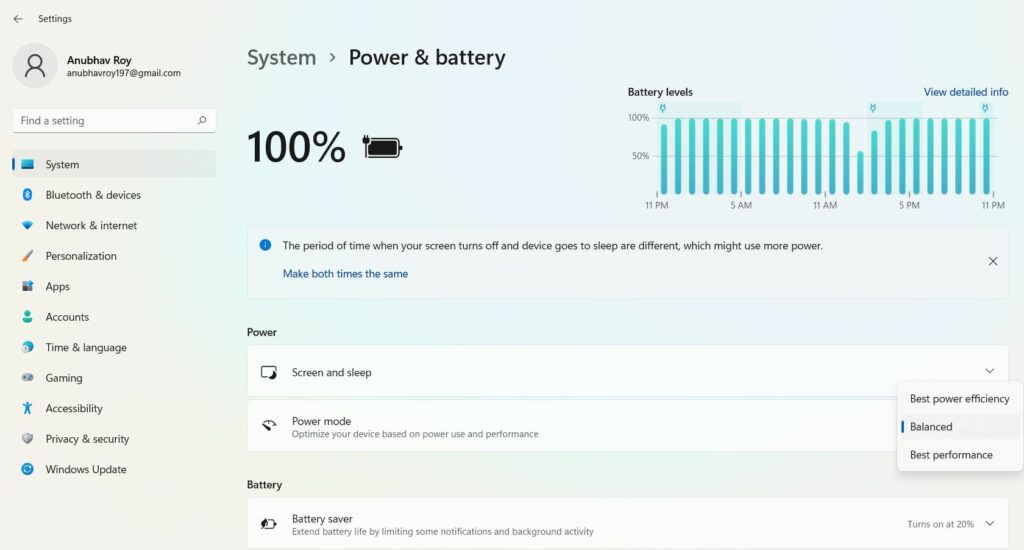How to Change Power Mode on Windows 11