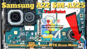 Samsung Galaxy A22 SM-A225F ISP Test Point | UFS PinOUT