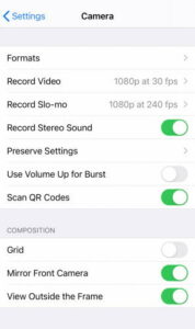 Enable or Disable Front Camera Mirror Selfie Photos on iPhone or iPad