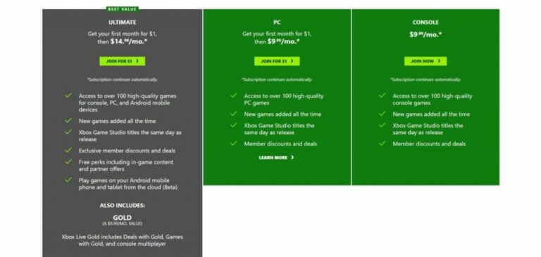 Difference Between Xbox Game Pass And Xbox Game Pass Ultimate