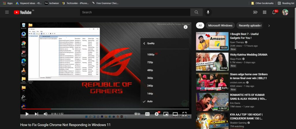 How to fix If YouTube lagging on Windows 11?