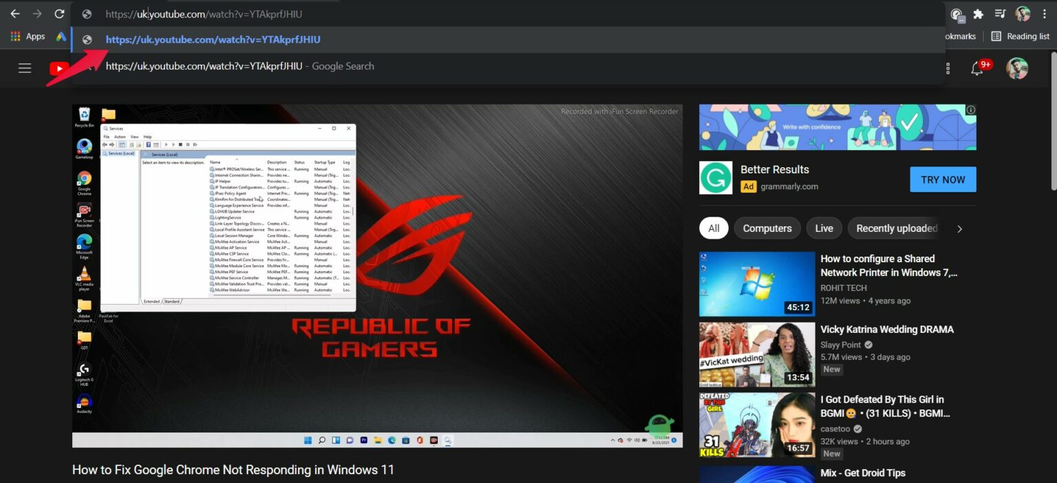 How to fix If YouTube lagging on Windows 11?