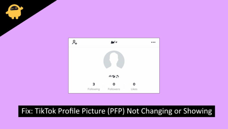 Fix: TikTok Profile Picture (PFP) Not Changing or Showing