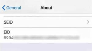 How to Find the EID Number for E-SIM Setup