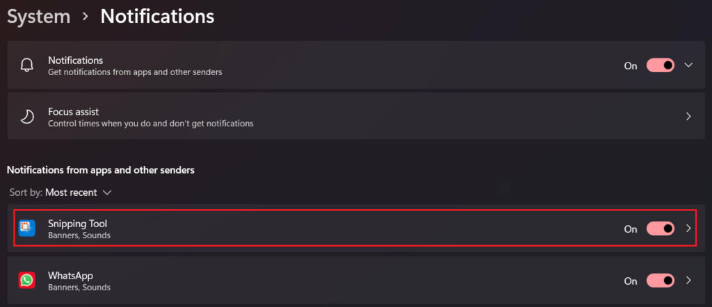 Fix: Win+Shift+S Not Working on Windows 11/10
