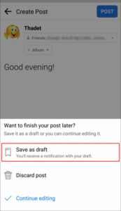 How to Find Drafts on Facebook App