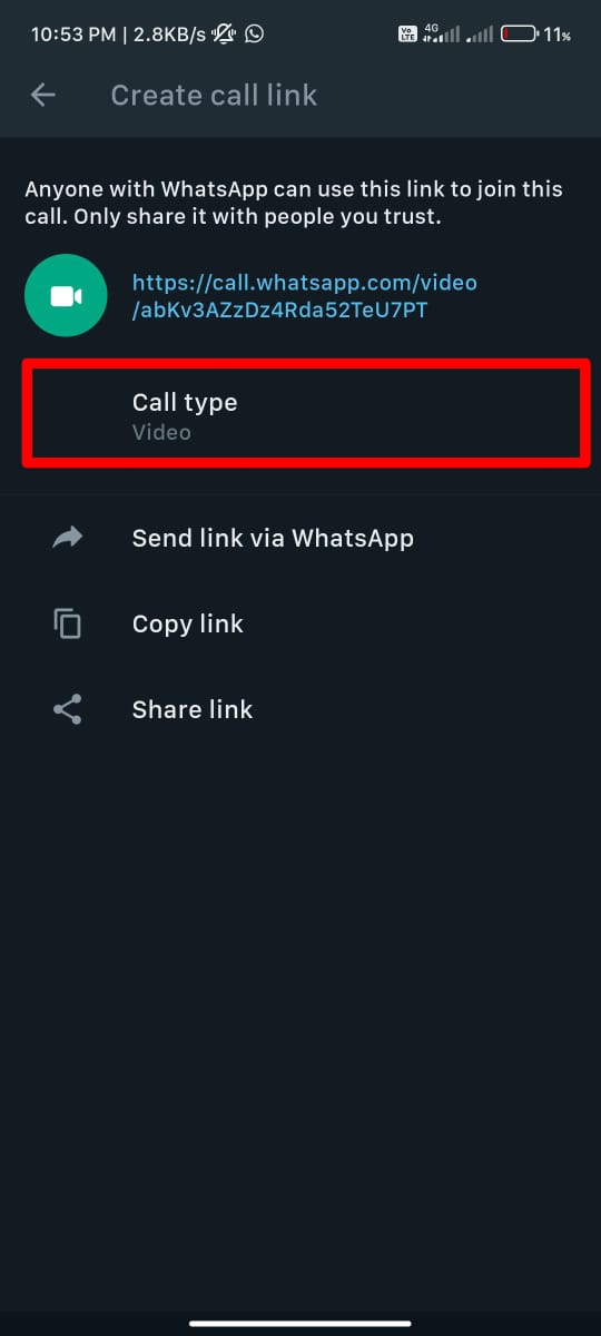 How to Create WhatsApp Call Link on iPhone and Android