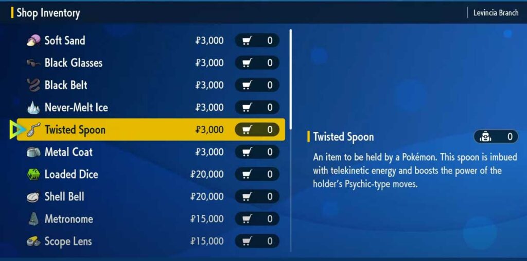 How to get Twisted Spoon in Pokemon Scarlet and Violet?
