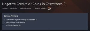 Fix: Overwatch 2 Negative Credits and Coins Issue