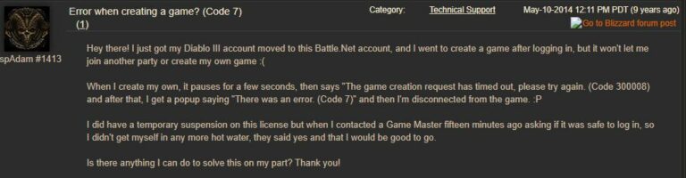 All Diablo 3 Error Codes and Solutions