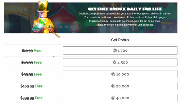 What is Robuxday.com? Does it really gives free Robux?