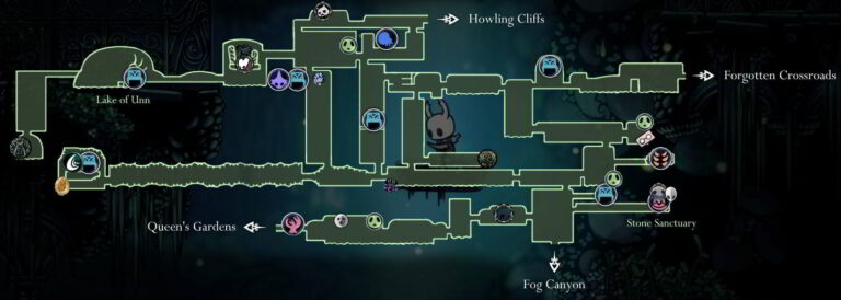 Hollow Knight Full Map Guide: Characters, Enemies and Bosses