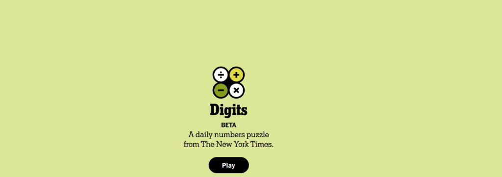 Today’s NYT Digits Answer and Hints