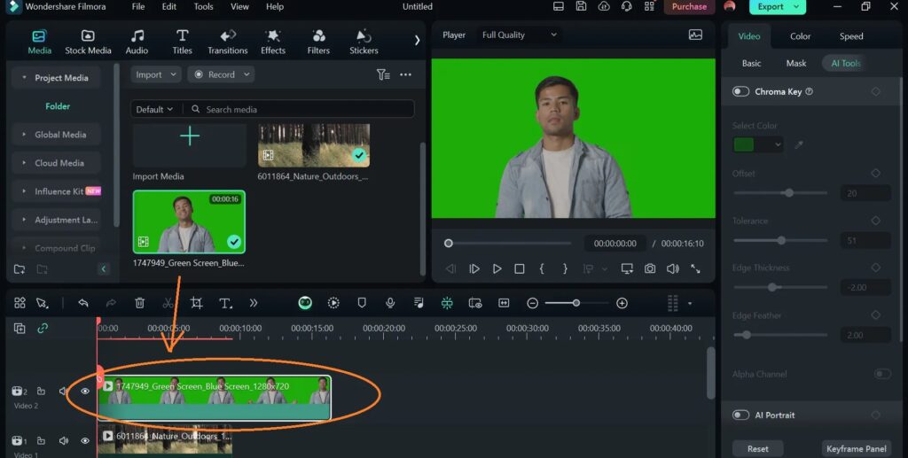 How to Use and Remove the Green Screen in Filmora Video Editor
